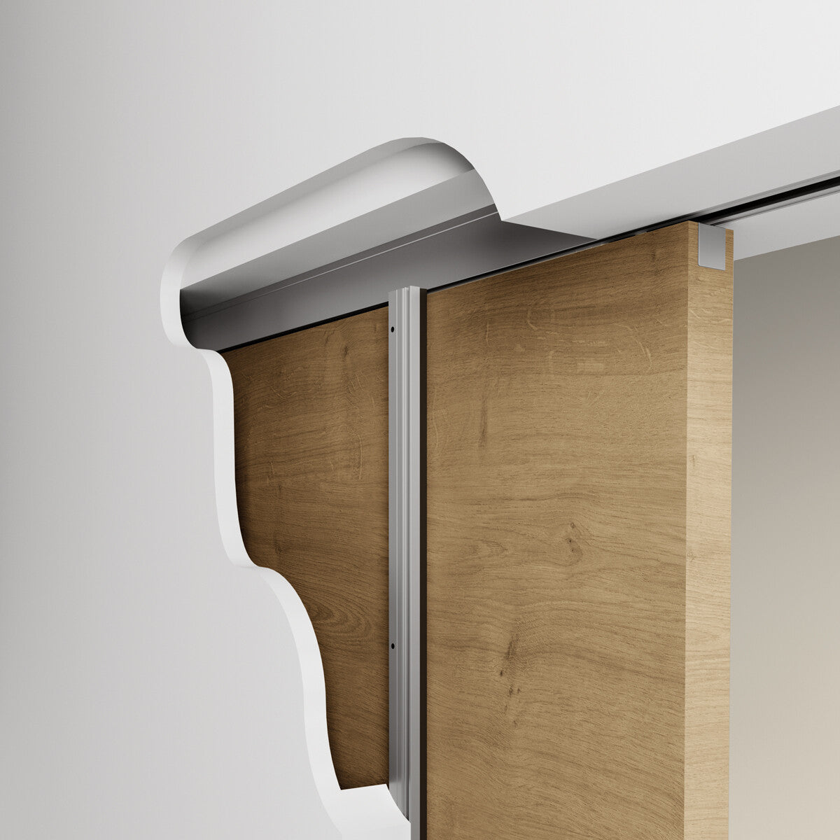 AluFrames Pocket Soft-Closing Sliding System for Wooden Doors. Made in ...